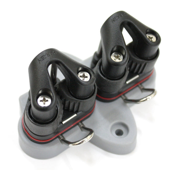 ILCA cam cleat plate - with Harken Micro Carbon II cam cleats ...