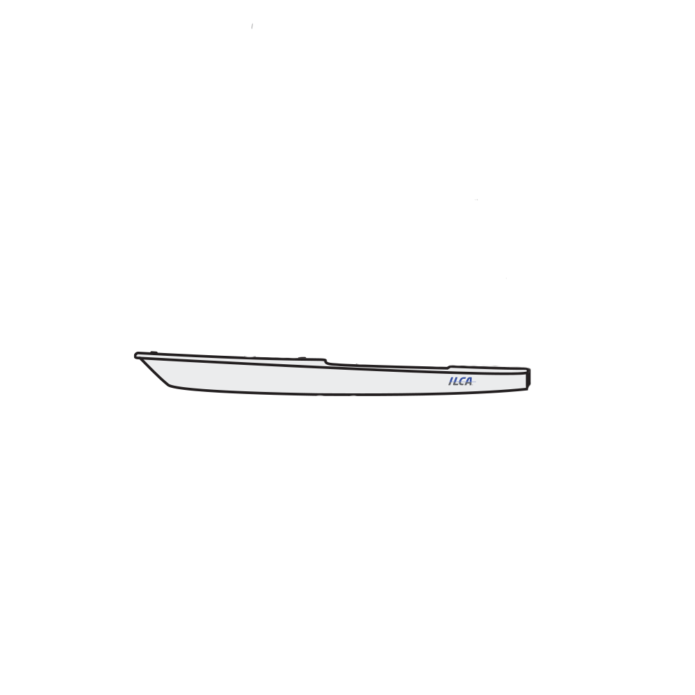 ILCA hull with fittings - PSA Sailing Online Shop
